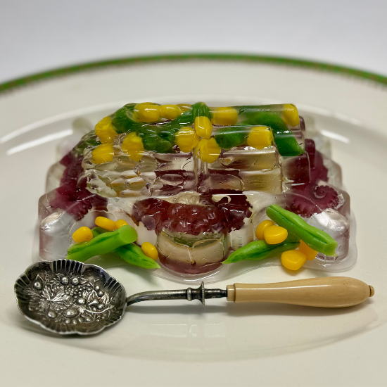 Asparagus and Octopus Savoury Aspic – Fake Food Workshop