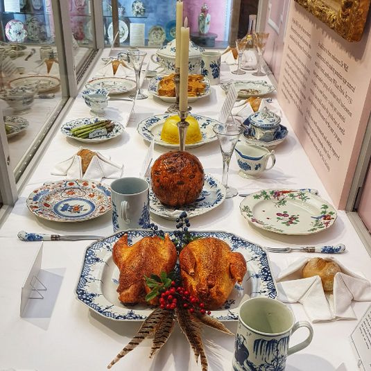 Georgian Dining Display, Museum of Royal Worcester – Fake Food Workshop