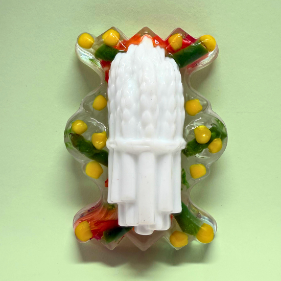 Asparagus and Prawn Savoury Aspic – Fake Food Workshop